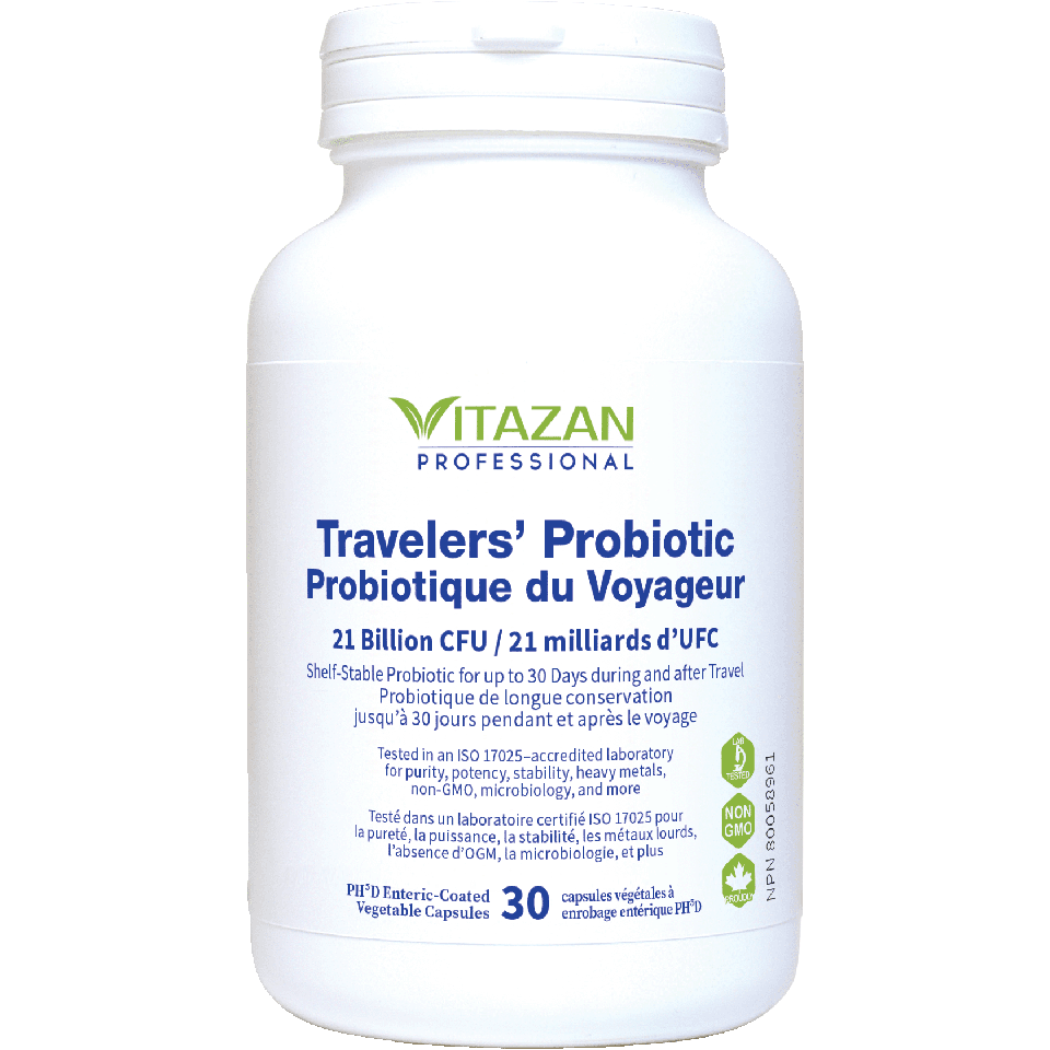 Travelers’ Probiotic - Vitazan Professional - Magali Roy - Naturopathe